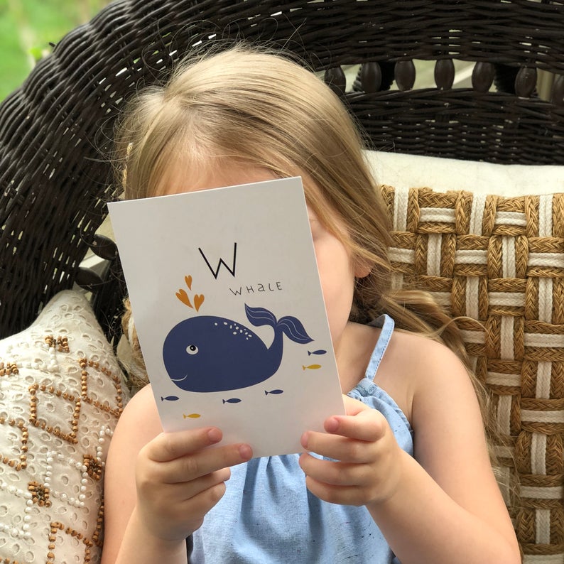 ABC Bible Verse Flash Cards with Animal Art for Kids – Buhbay